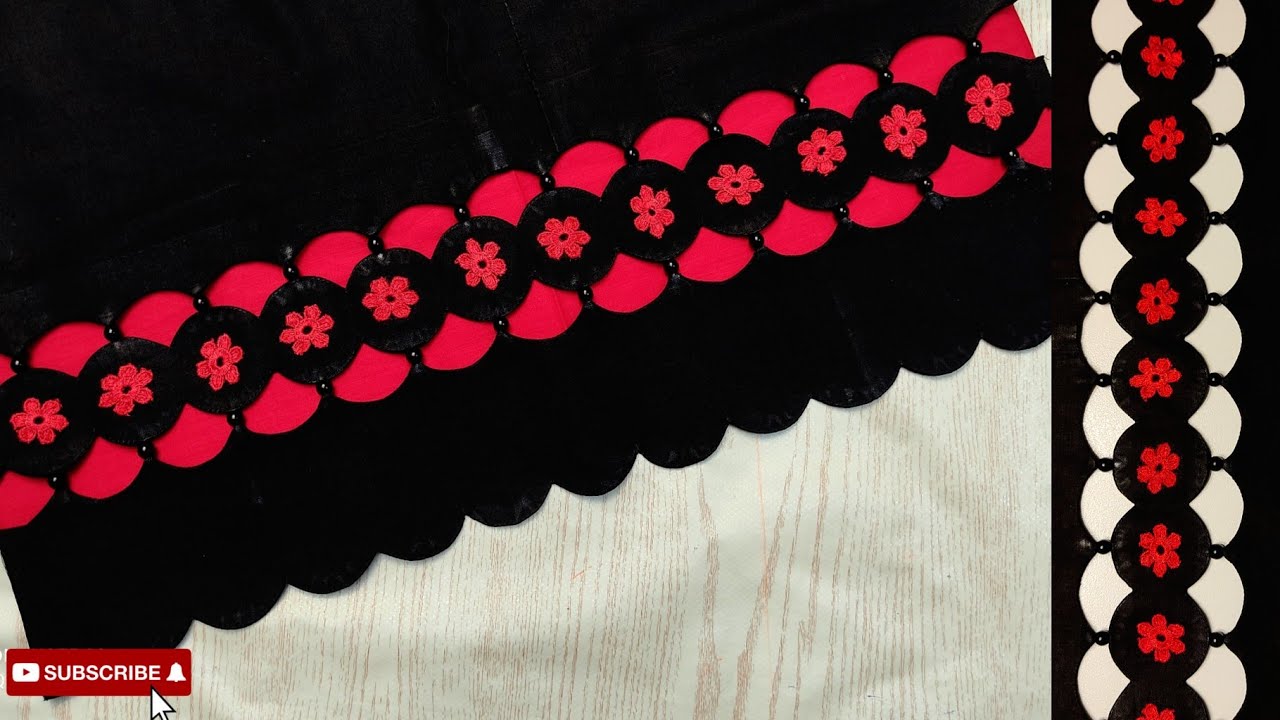 Latest , stylish and unique trouser design with cutwork New capri ...