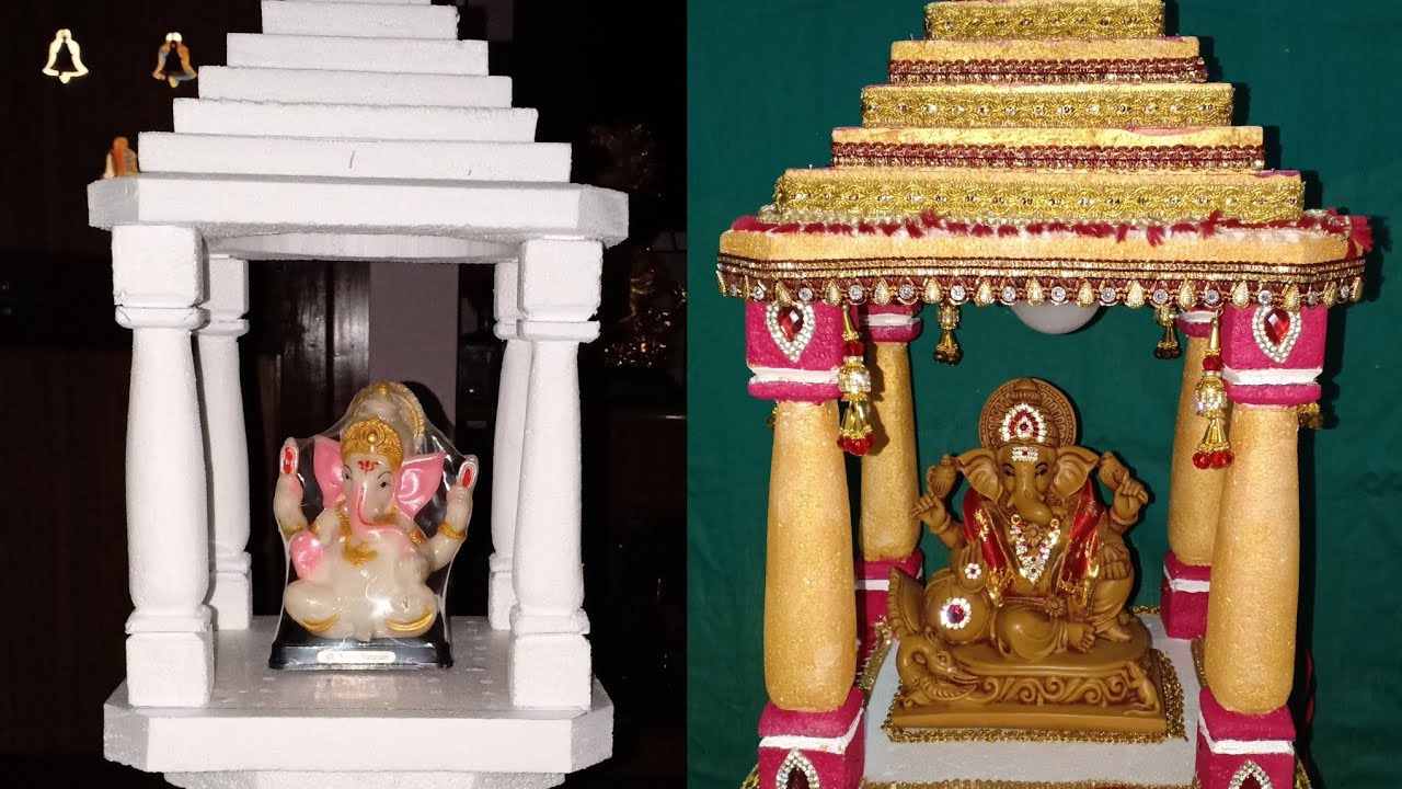 #templecar #neethuscraft DIY OF TEMPLE CAR FROM WASTE THERMOCOL PART 2 ...