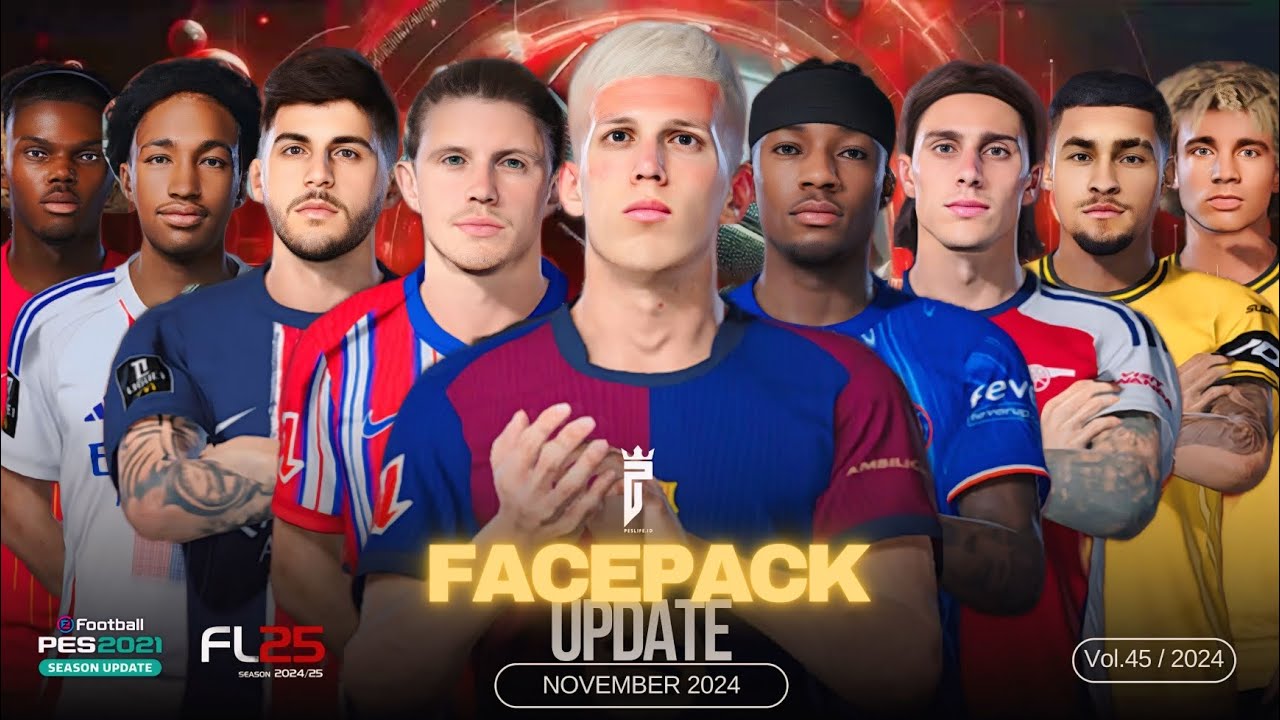 Facepack Update Pes 2021 & FL25 Vol.45 (SIDER) PC - YouTube