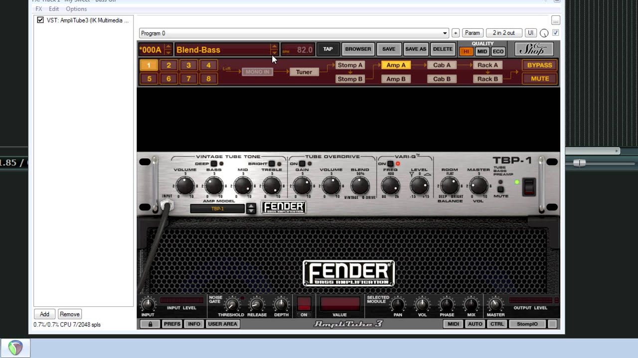 IK Multimedia TBP-1 Bass Amp Plugin Great Tone - YouTube