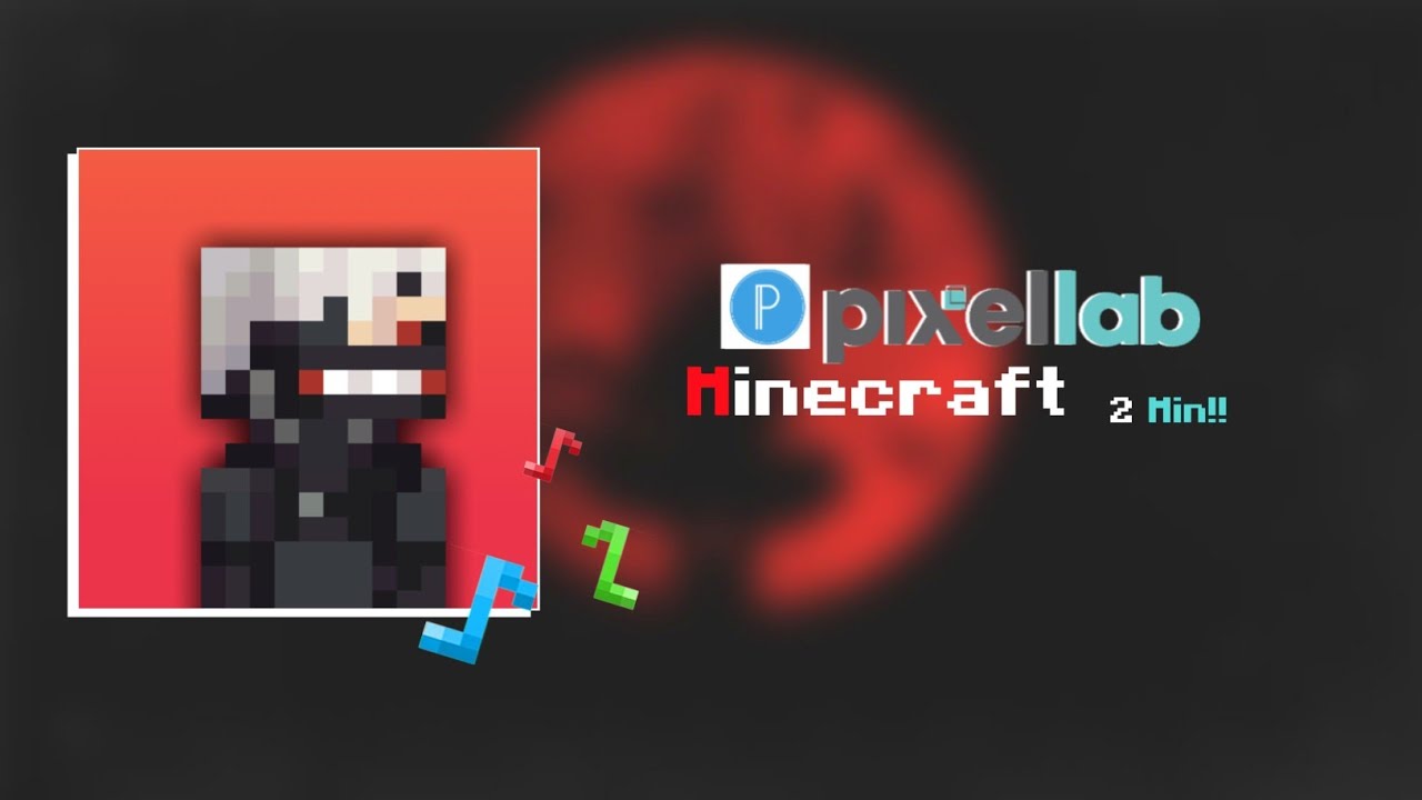 Minecraft Profile Picture tutorial... in Pixellab | how to make!! 2Mins ...
