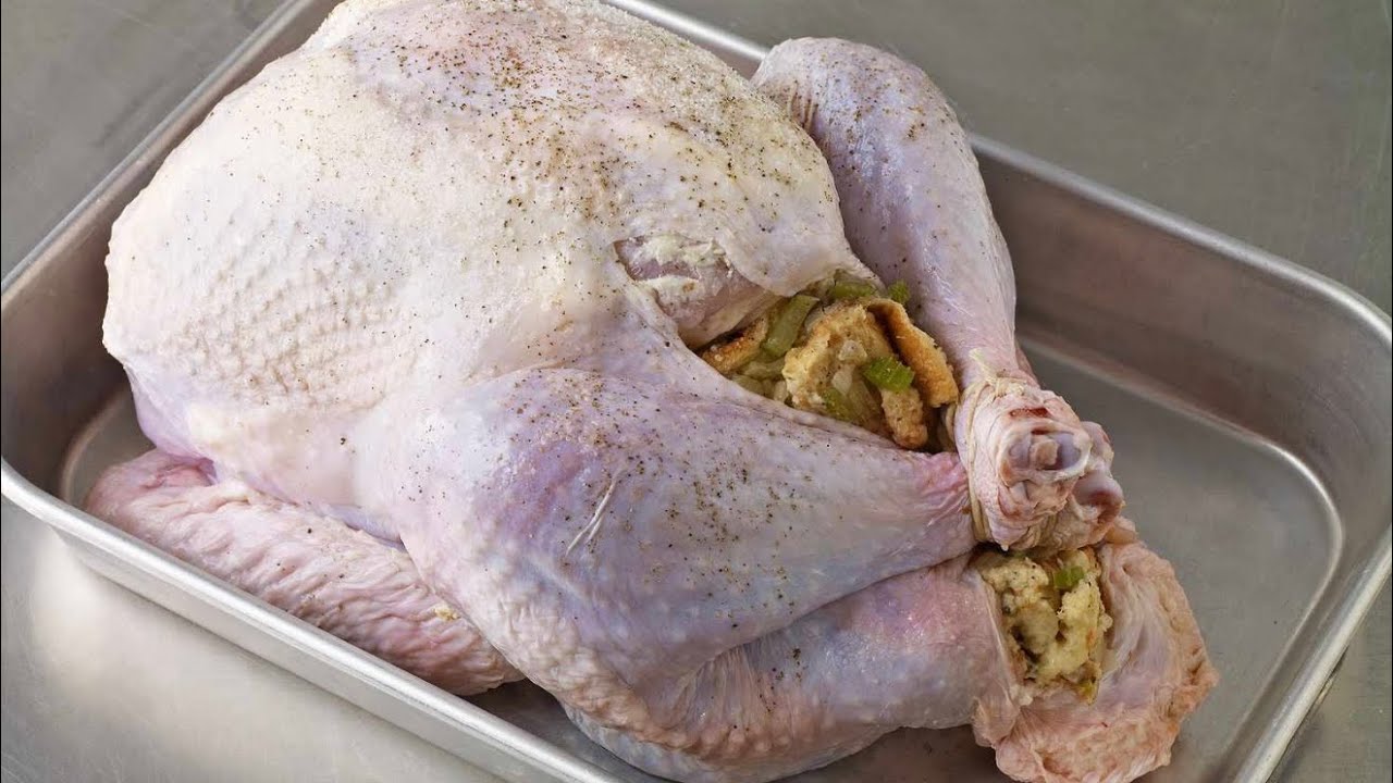 Turkey prep for Thanksgiving! - YouTube