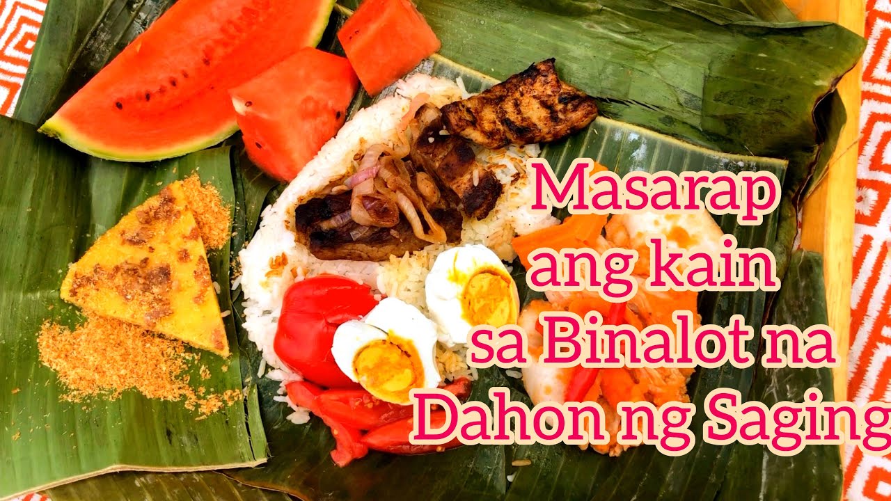 Binalot na Liempo at Chicken Adobo sa Dahon ng Saging - YouTube