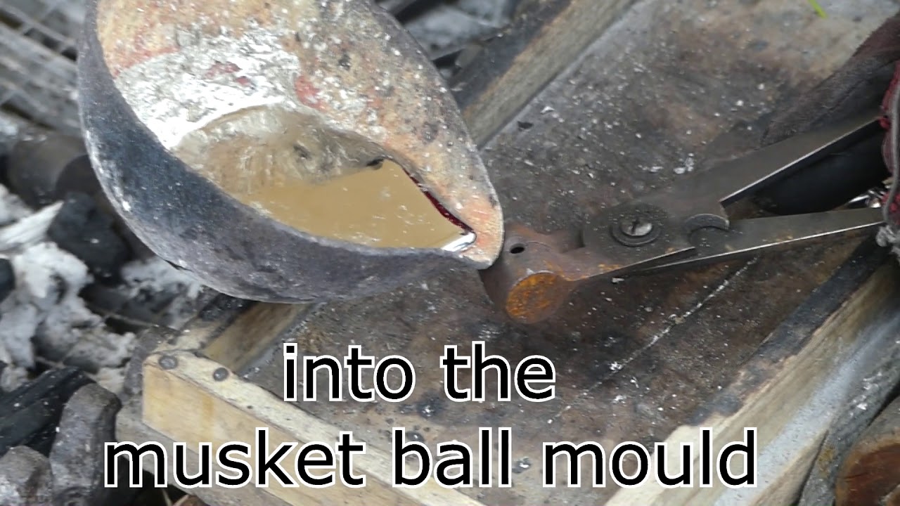 Making lead musket balls on Killiecrankie Battlefield - YouTube