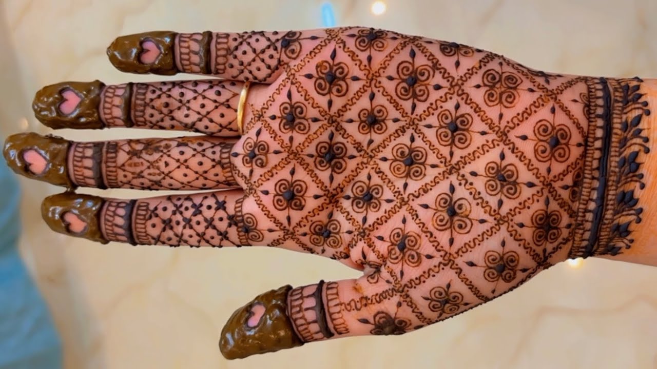 Trending Mehndi Design for Weddings & Festivals|| Back-to-Back Flower ...
