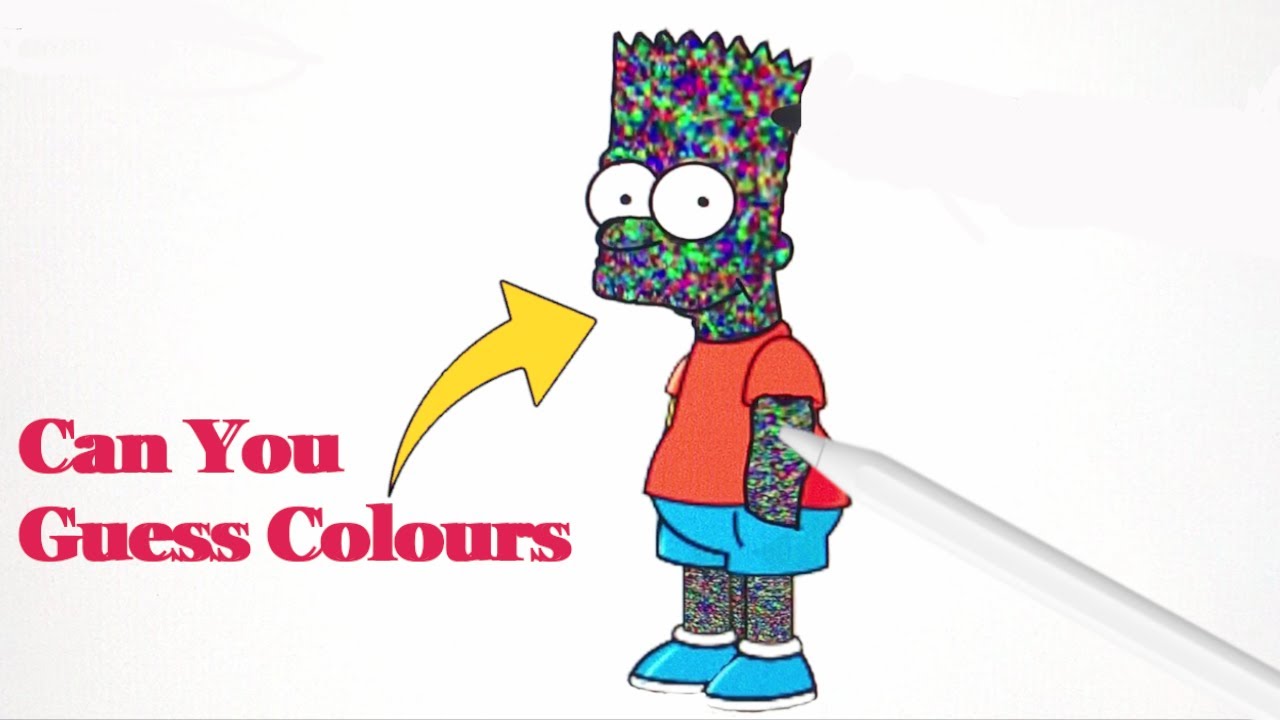 Guess The Color? Bart Simpson - YouTube