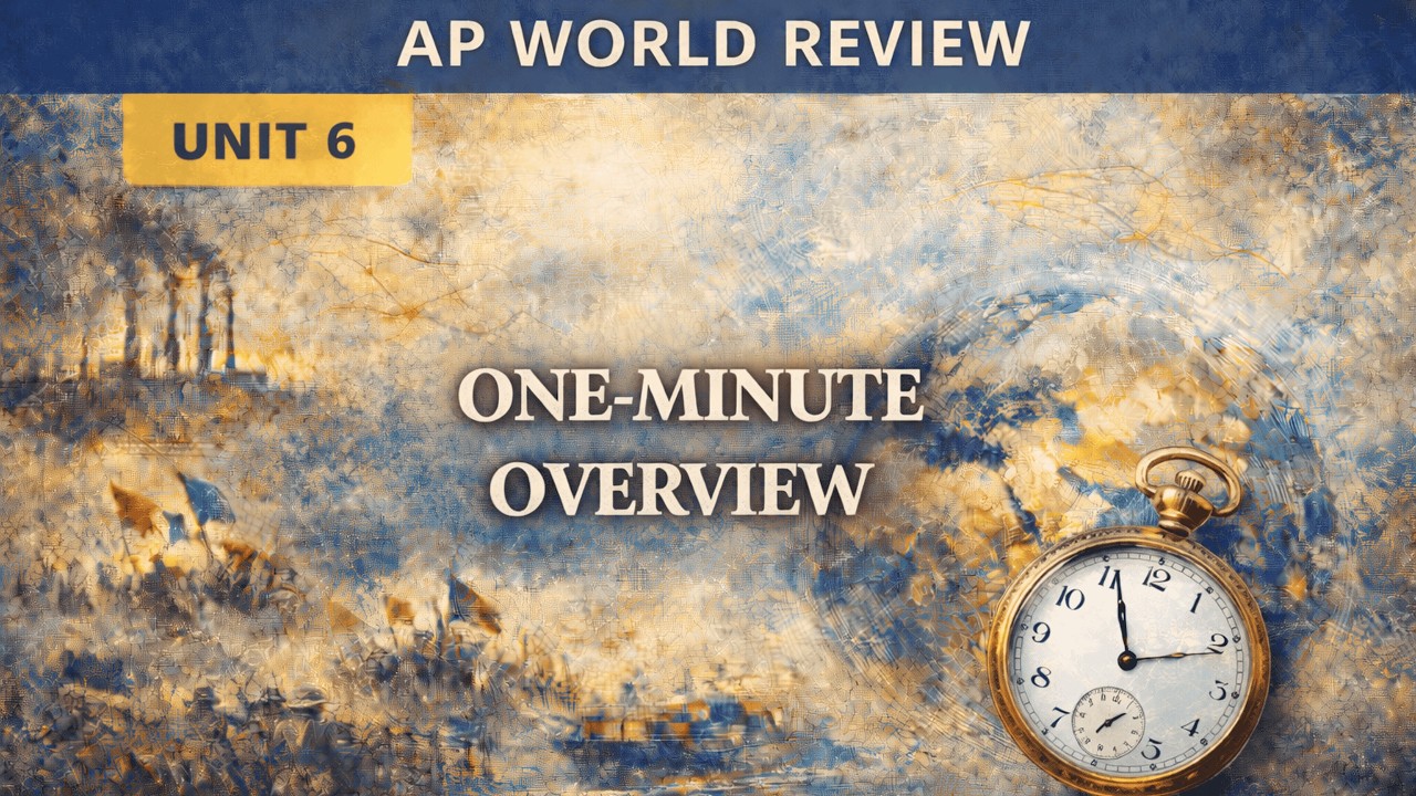 AP World History Unit 6 One Minute Review - YouTube