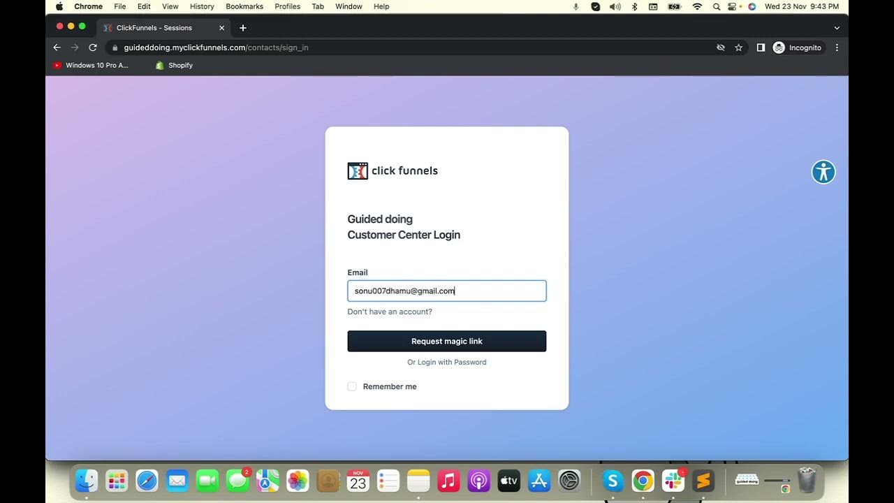 How to create login page for customers in Clickfunnels 2 0 Login Page Clickfunnels 2 0 - YouTube