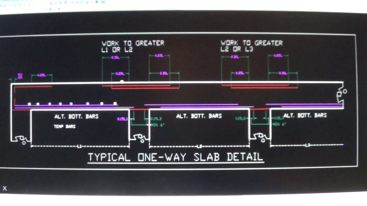 Reinforcement Detail of One-Way Slab - YouTube