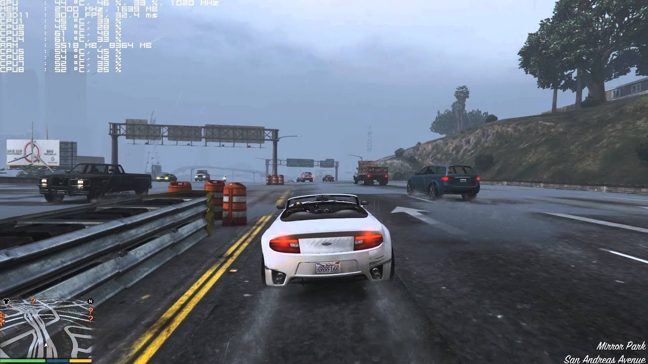 Grand Theft Auto V 30 vs 60 fps - YouTube
