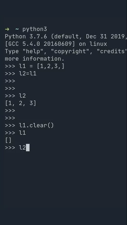 Empty a List in Python - 1 Minute Python Tutorial #shorts - YouTube