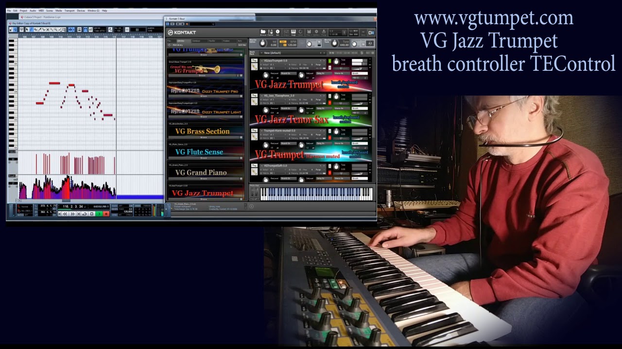 Kontakt library Trumpet and breath wind controller TEControl Wav VST ...