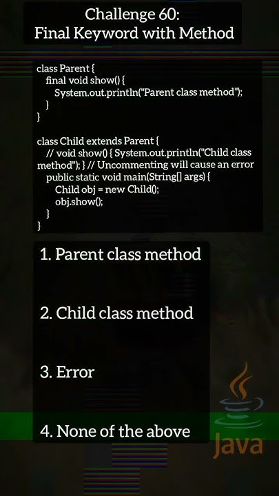 java challenge 60 - YouTube