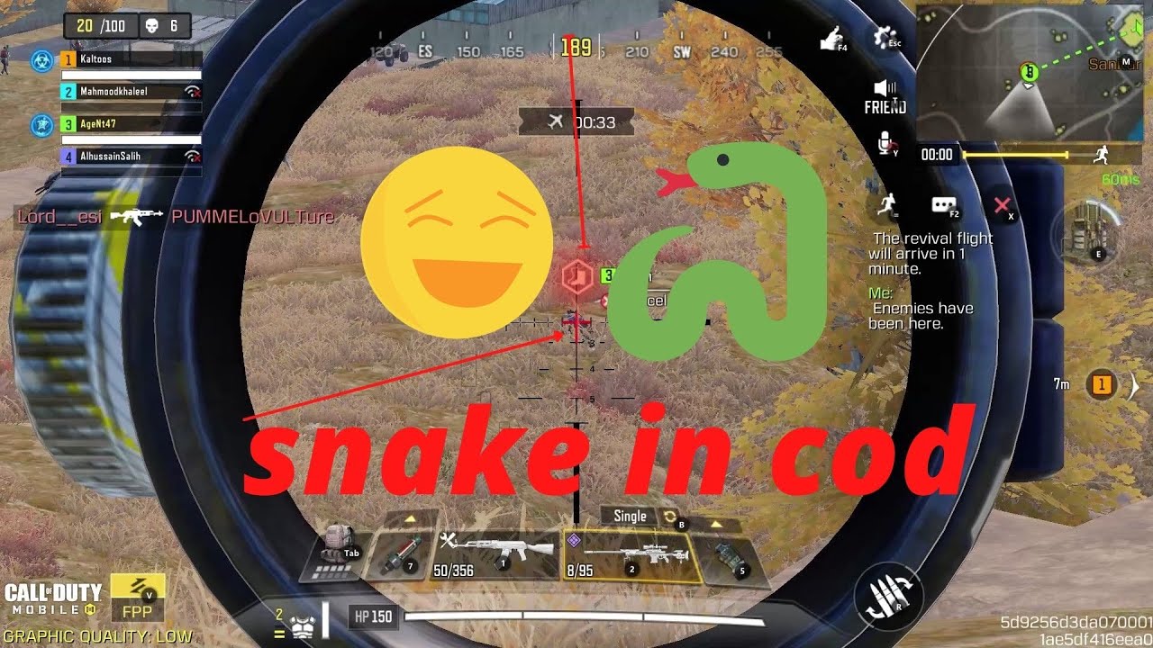 snake Spoted first time in cod mobile - YouTube