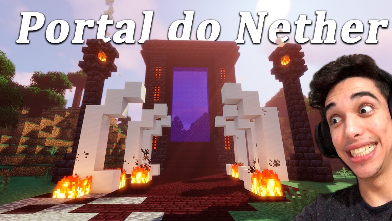 🔨 FIZ UM MEGA PORTAL DO NETHER NO MINECRAFT 1.16!!! Minecraft Survival ...