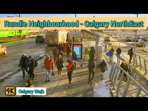 Rundle Neighborhood - northeast quadrant of Calgary, Alberta on January ...