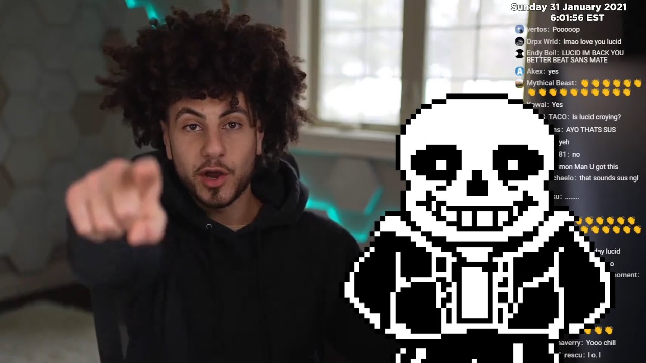 LUCID VS SANS IN UNDERTALE - YouTube