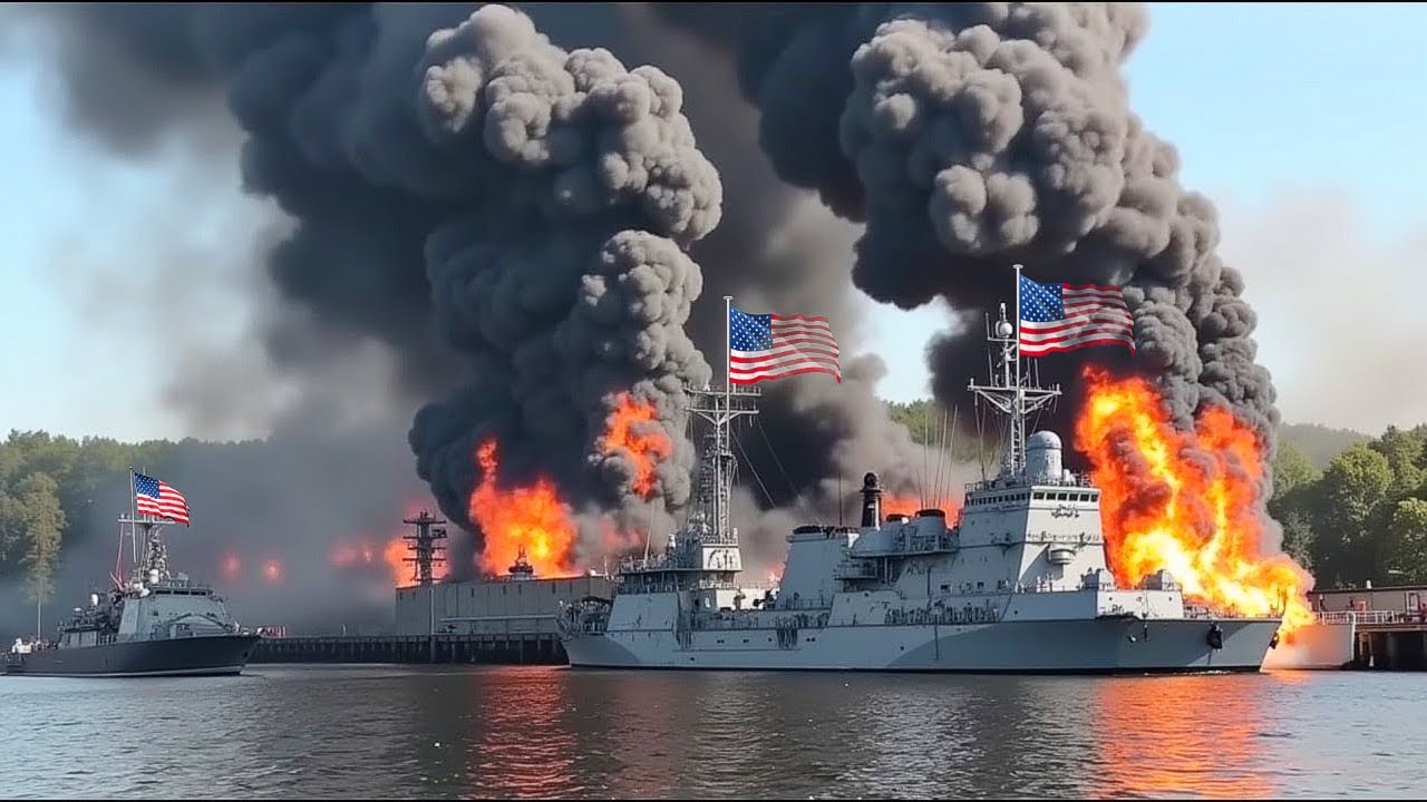 happened today, 13 of the most advanced US warships were brutally ...