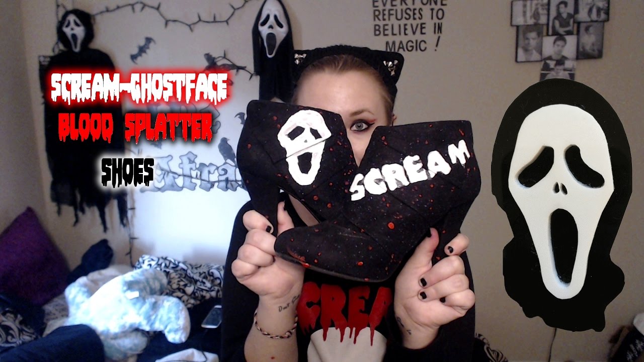 Scream - "Ghostface" shoes - YouTube