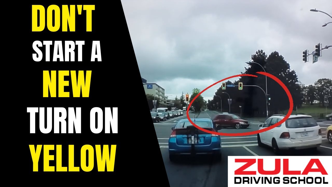 Don't Start a New Turn on a Yellow Protected Left Turn Signal - YouTube