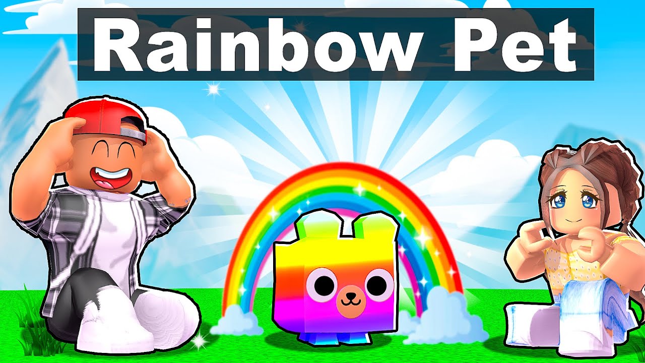 FIRST RAINBOW PET! - ROBLOX PET SIMULATOR X - YouTube