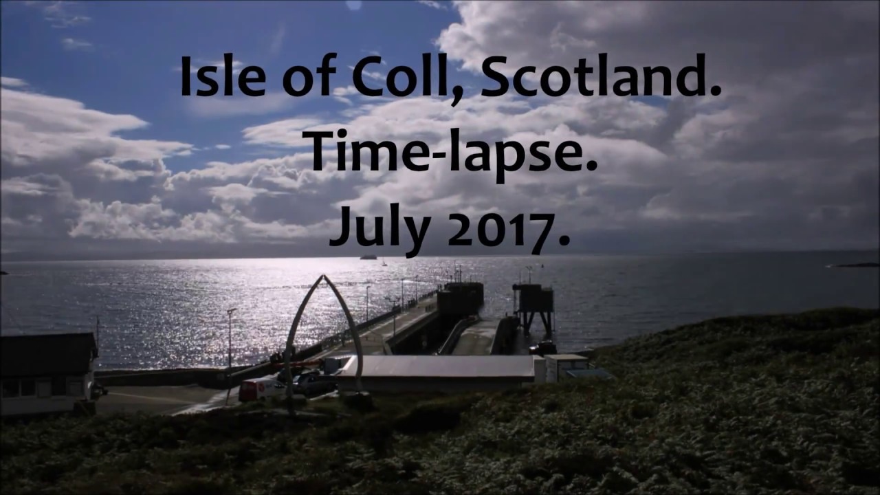 Isle of Coll time-lapse. an island of the Inner Hebrides, Scotland ...