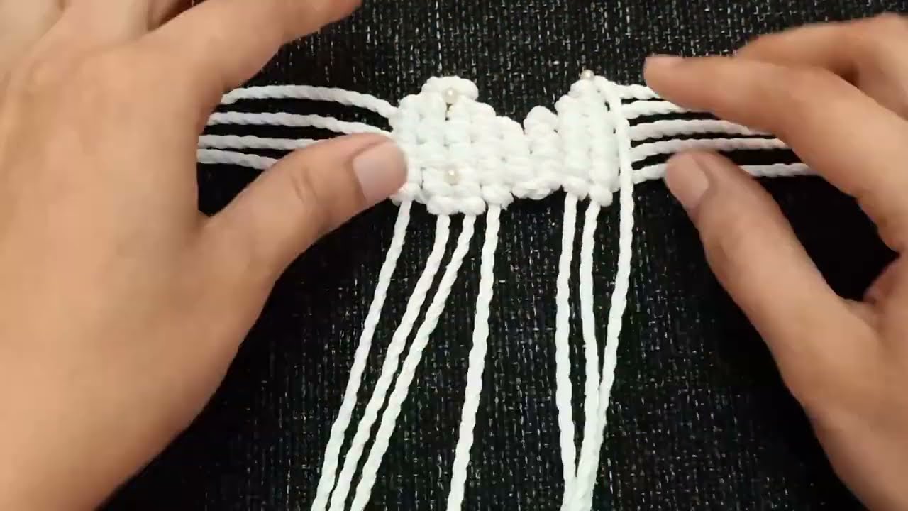 DIY , HOW TO MAKE MACRAME HEART SHAPED PETALS FLOWER - YouTube