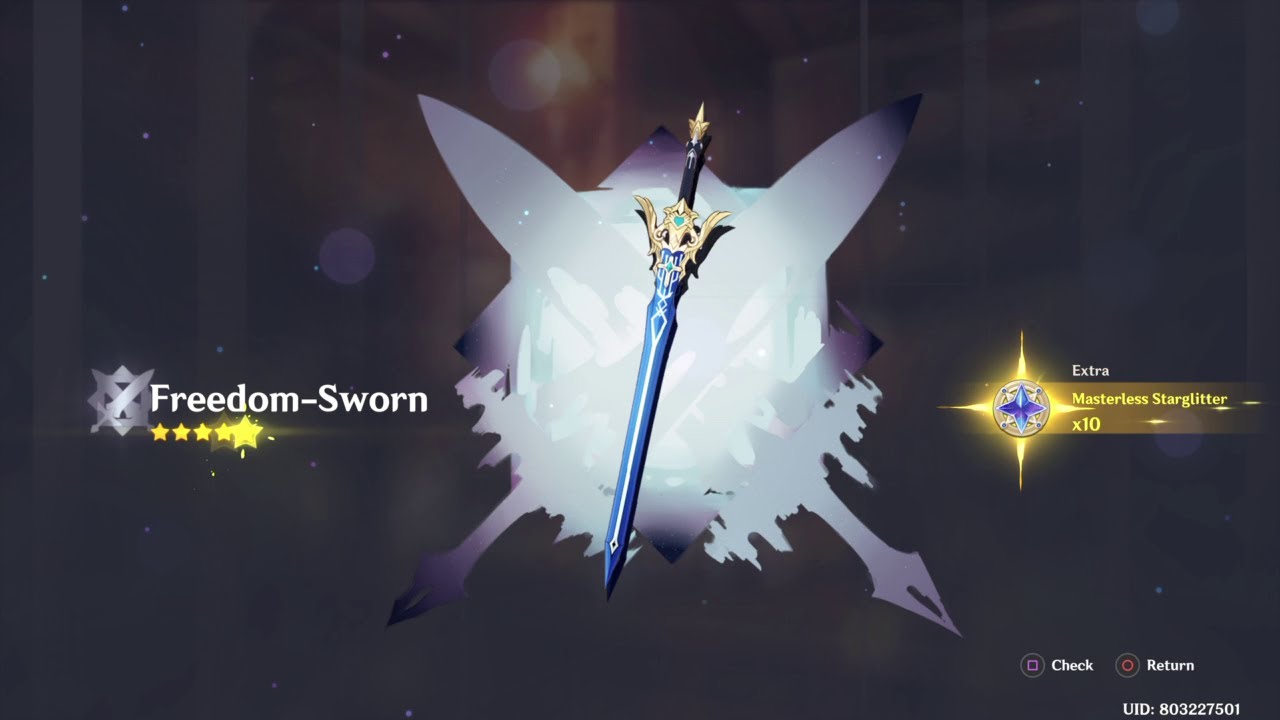 WISH RITUAL HOW TO GET FREEDOM SWORN Genshin Impact - YouTube
