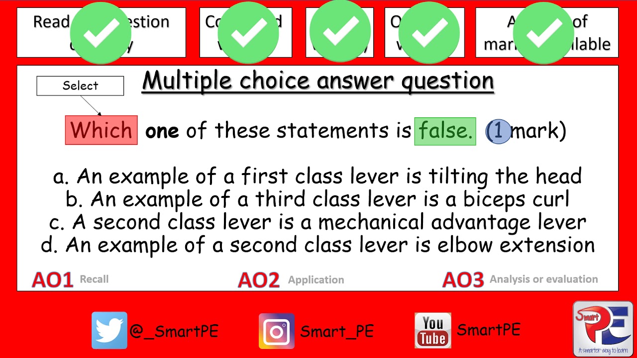 OCR GCSE PE Multiple Choice Tips - YouTube