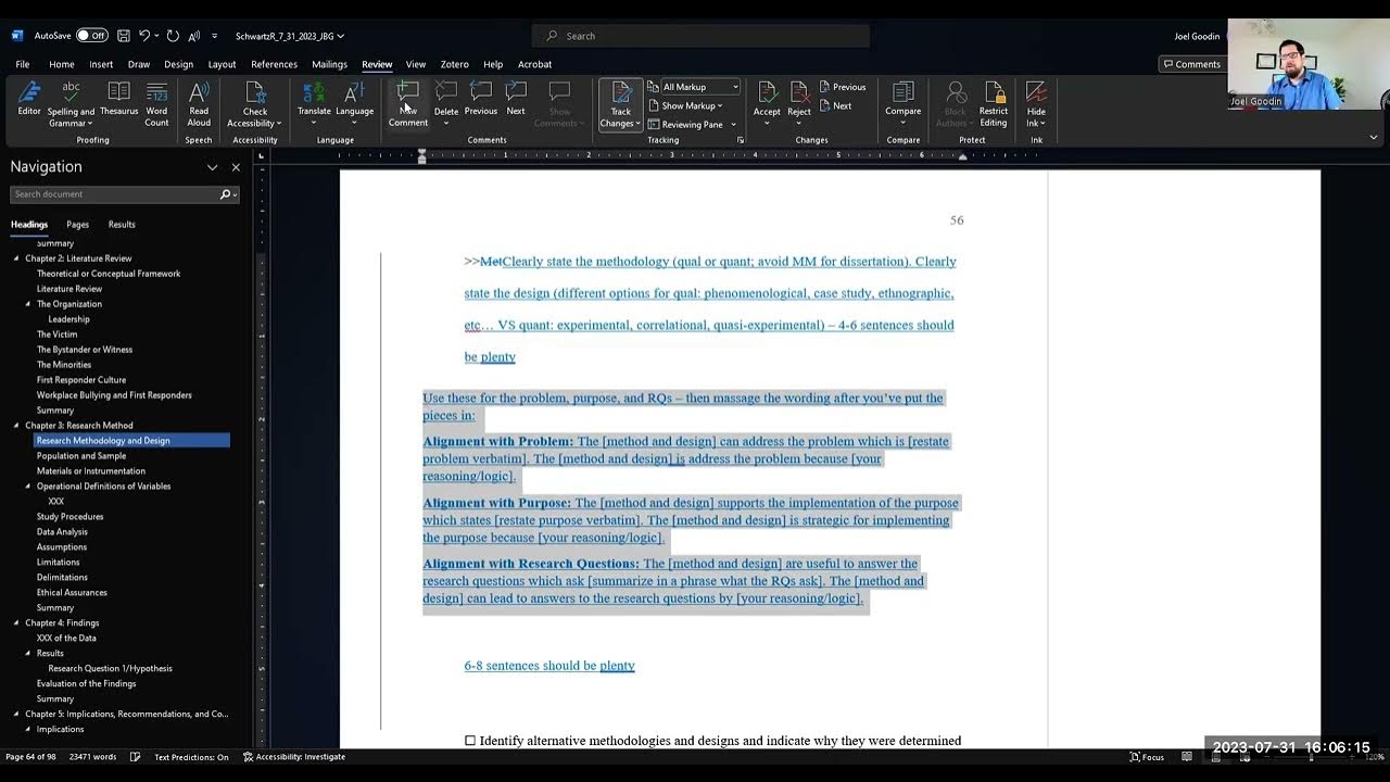 Dissertation Chapter 3 Tutorial with Example - Powered by TeamGoodin ...