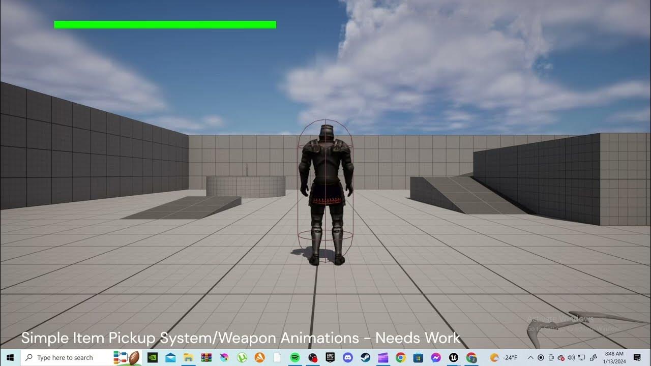 Learning Unreal Engine - Simple Item Pickup System/Weapon Animations (Needs Work) - UE5.2 - YouTube