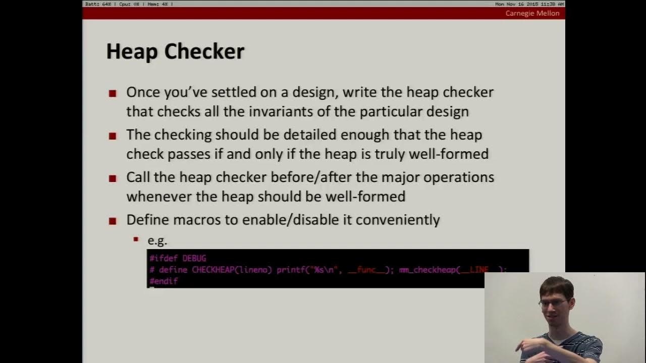 Recitation 12 Debugging Malloc Lab 720P - YouTube