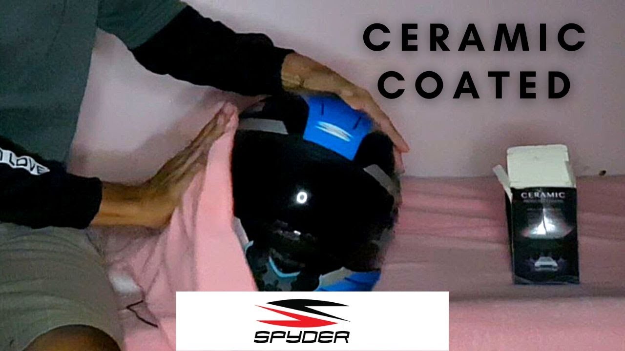 HOW TO COAT HELMET VISOR with NANO CERAMIC HYDROPHOBIC COATING - YouTube