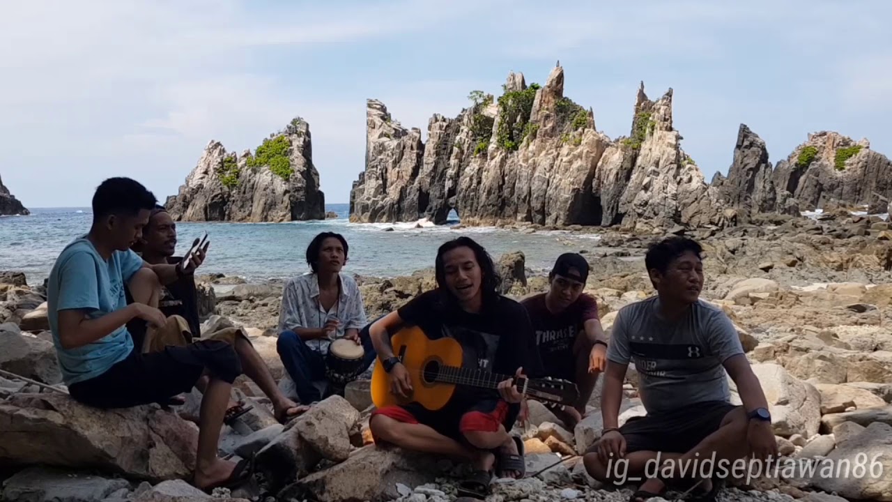 Imanez - anak pantai ( cover ) | Pantai Gigi Hiu _ Lampung - YouTube