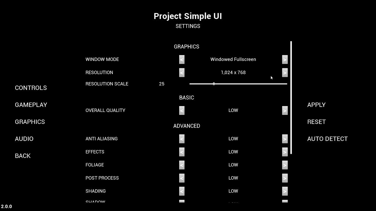 Simple Menu UI - v2.0 [UPDATE] - YouTube