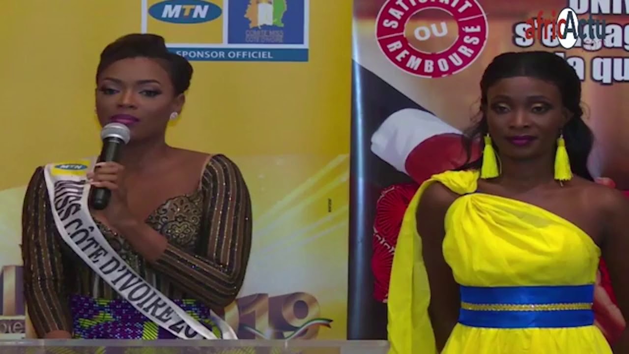 Lancement Miss Côte d'Ivoire 2019 : discour de Suy Fatem - YouTube