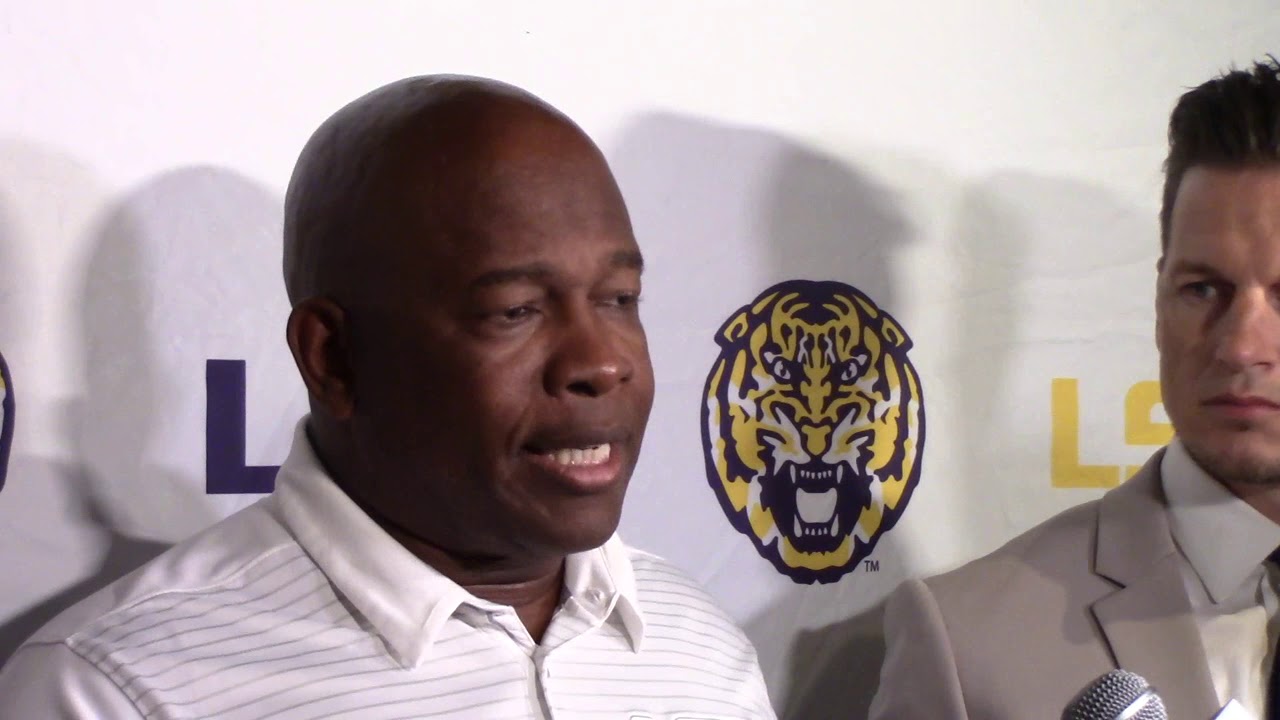 LSU WR Coach Mickey Joseph - Monday, June 24 - YouTube
