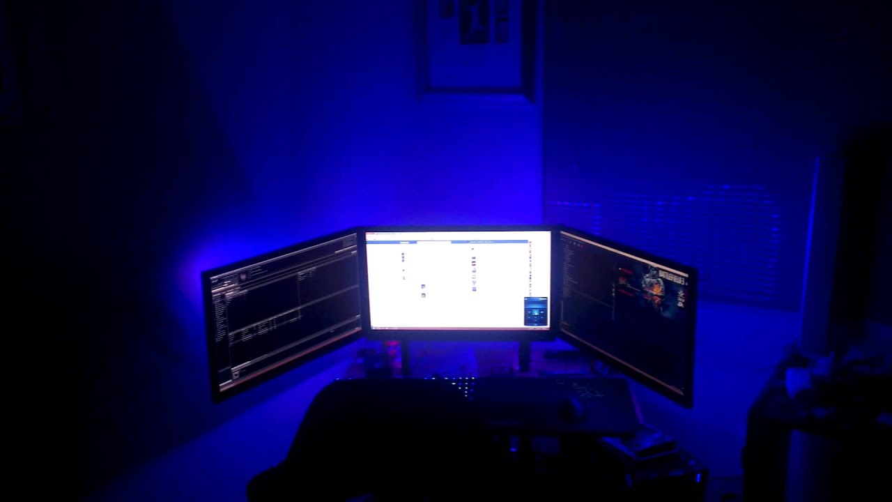 My New PC Lighting - YouTube