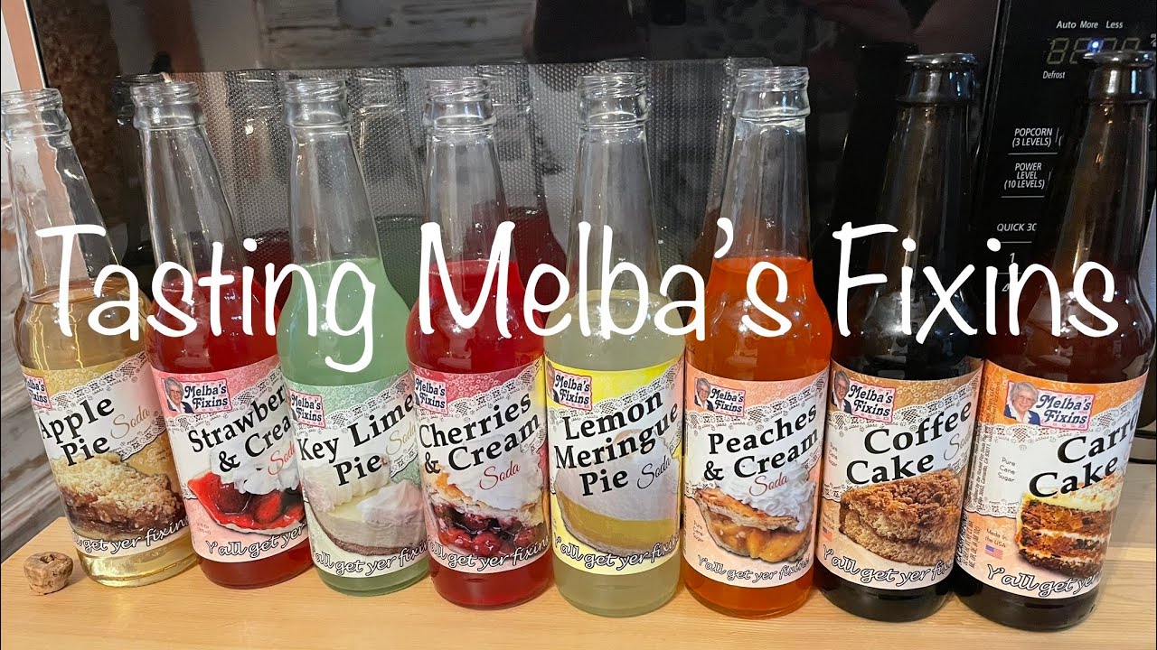 Melba’s Fixins Sodas : Tasting Dessert Flavored Sodas - YouTube
