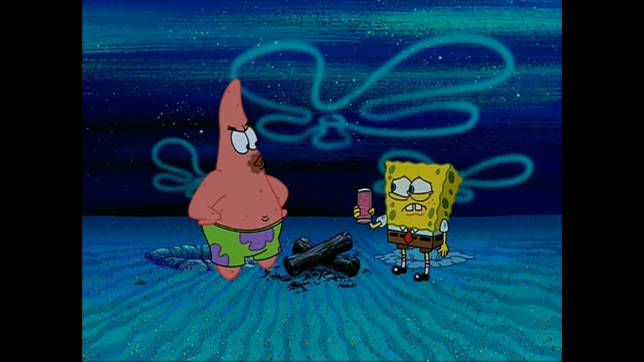 Patrick gets mad at spongebob - YouTube