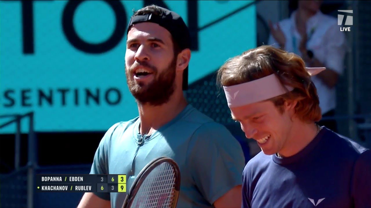 Rohan Bopanna/Matthew Ebden vs Karen Khachanov/Andrey Rublev 🫶 ...