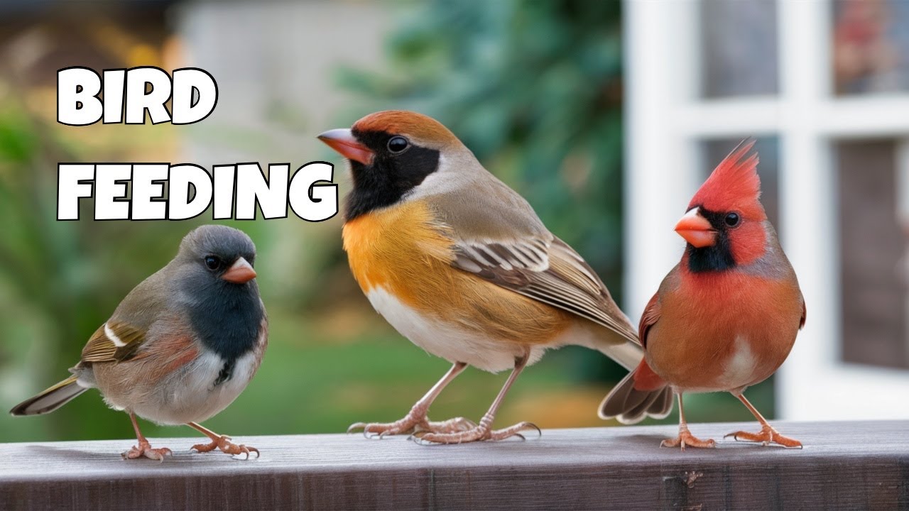 Interesting Birds Foraging the Ground for Seeds! - YouTube