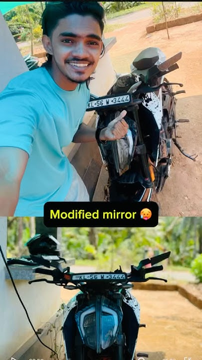 Duke modified mirror set ആക്കിയപ്പോൾ 😱🔥 SV-300 #shorts - YouTube