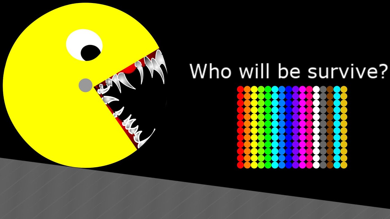 Ball Sorter + Escape Pacman - Marble Survival Race in Algodoo - YouTube