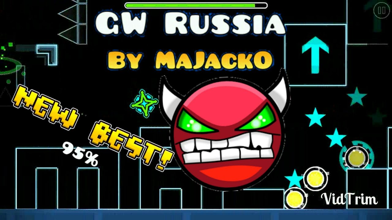 Geometry Dash (2.0) - Gw Russia By: maJacko (Easy demon) - YouTube
