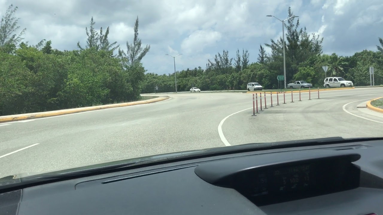 Driving on Grand Cayman through one of the many roundabouts 7-8-18 ...