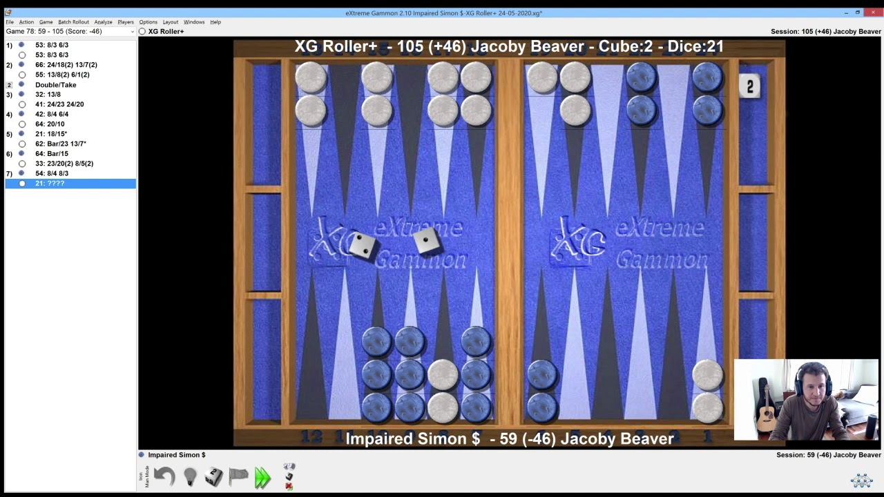 Backgammon eXtreme Gammon $ Challenge # 7 - YouTube