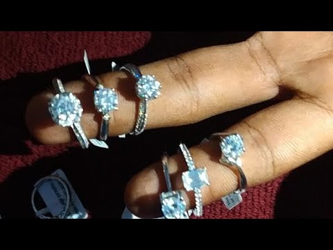 Engagement Rings only @ 2999/- Buy 1carat Silver Ring #trendingrings ...
