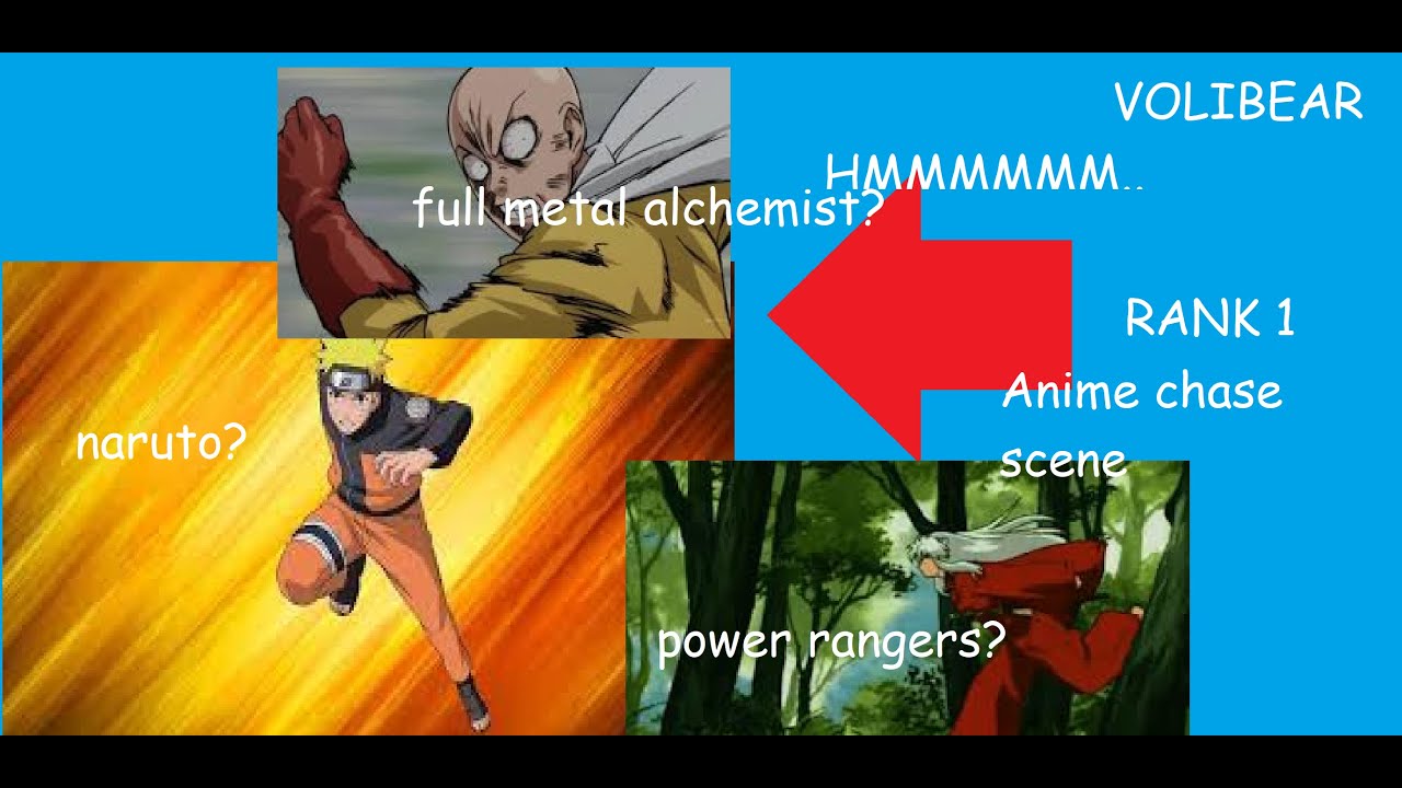 My Rank 1 most intense anime chase scene! - YouTube