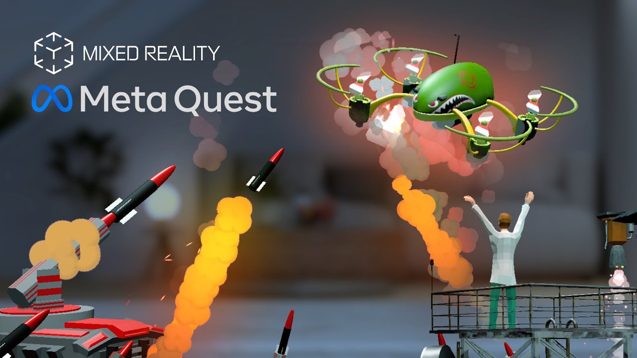 Bomber Drone - New Quest 3 Mixed Reality Game - YouTube